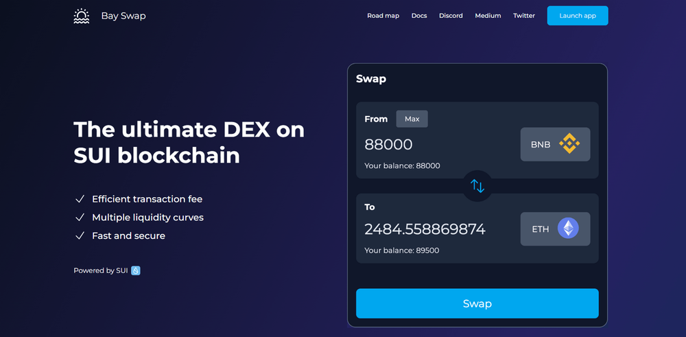 BaySwap - Ultimate Dex On Sui