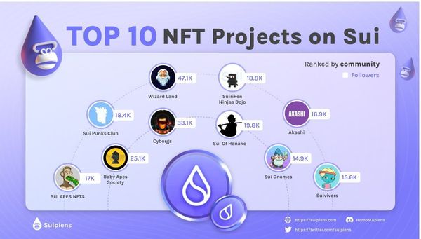 Top 10 NFT Projects On Sui Blockchain